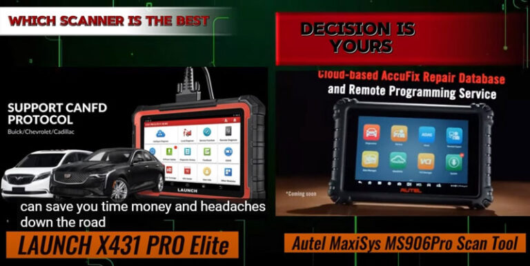 Launch X431Pro Elite vs. Autel MS906Pro: Pros & Cons Comparison