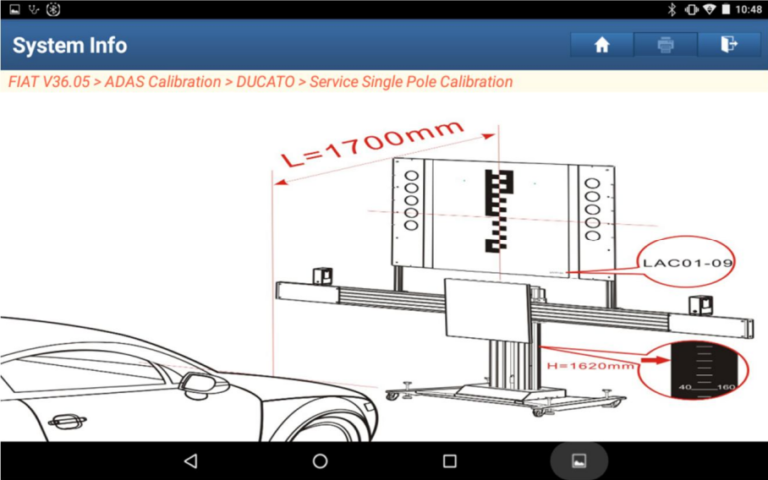 LAUNCH X431: Fiat ADAS Front Camera Calibration Guide